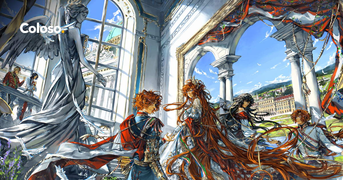 Anime Meets Classical Art: Detailed Character & Background Illustration ...