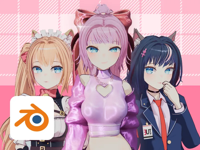 블렌더 서브컬쳐풍 캐릭터 모델링: 헤어부터 의상, 포징까지(feat. VRchat, Vtuber) | 패스트캠퍼스
