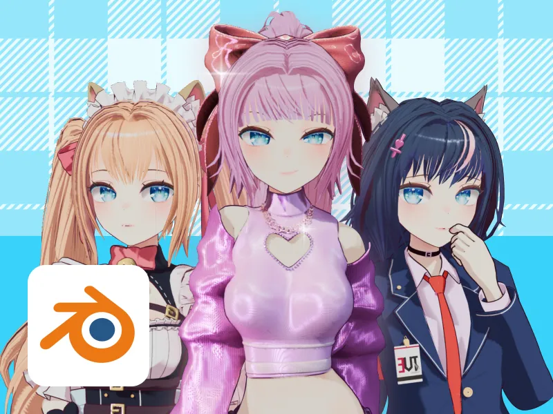 블렌더 서브컬쳐풍 캐릭터 모델링: 헤어부터 의상, 포징까지(feat. VRchat, Vtuber) | 패스트캠퍼스